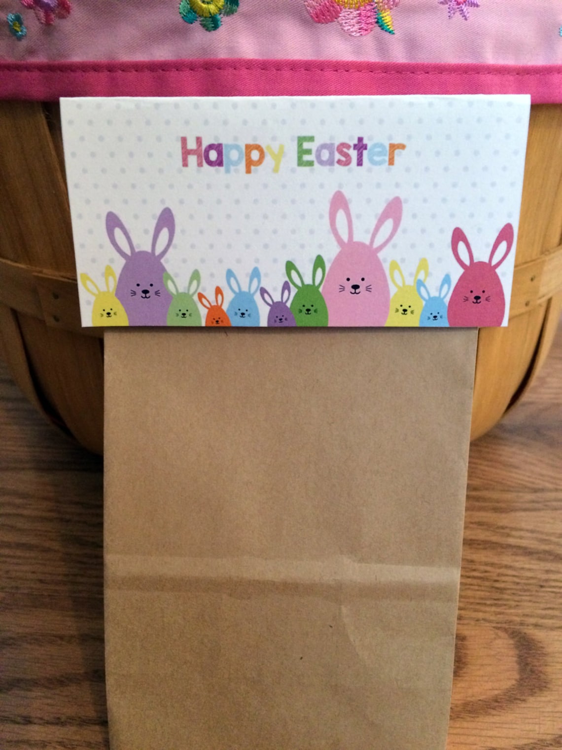 Happy Easter Bag Topper - Instant Download - Easter Digital Printable ...