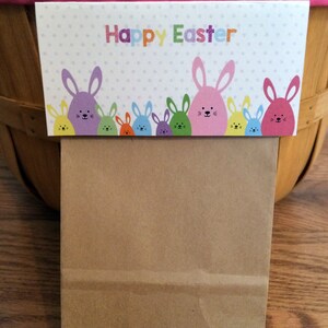 Happy Easter Bag Topper - Instant Download - Easter Digital Printable ...