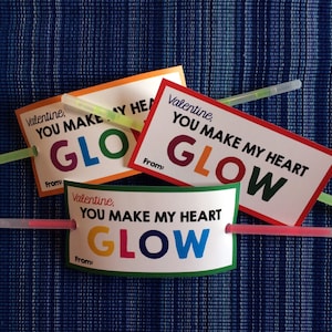 You Make My Heart Glow Valentine - Instant Download - Valentine's Day ...