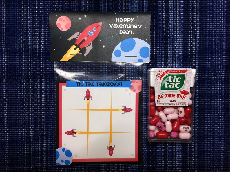 Tic Tac Toe Valentine - Instant Download - Valentine's Day Digital ...