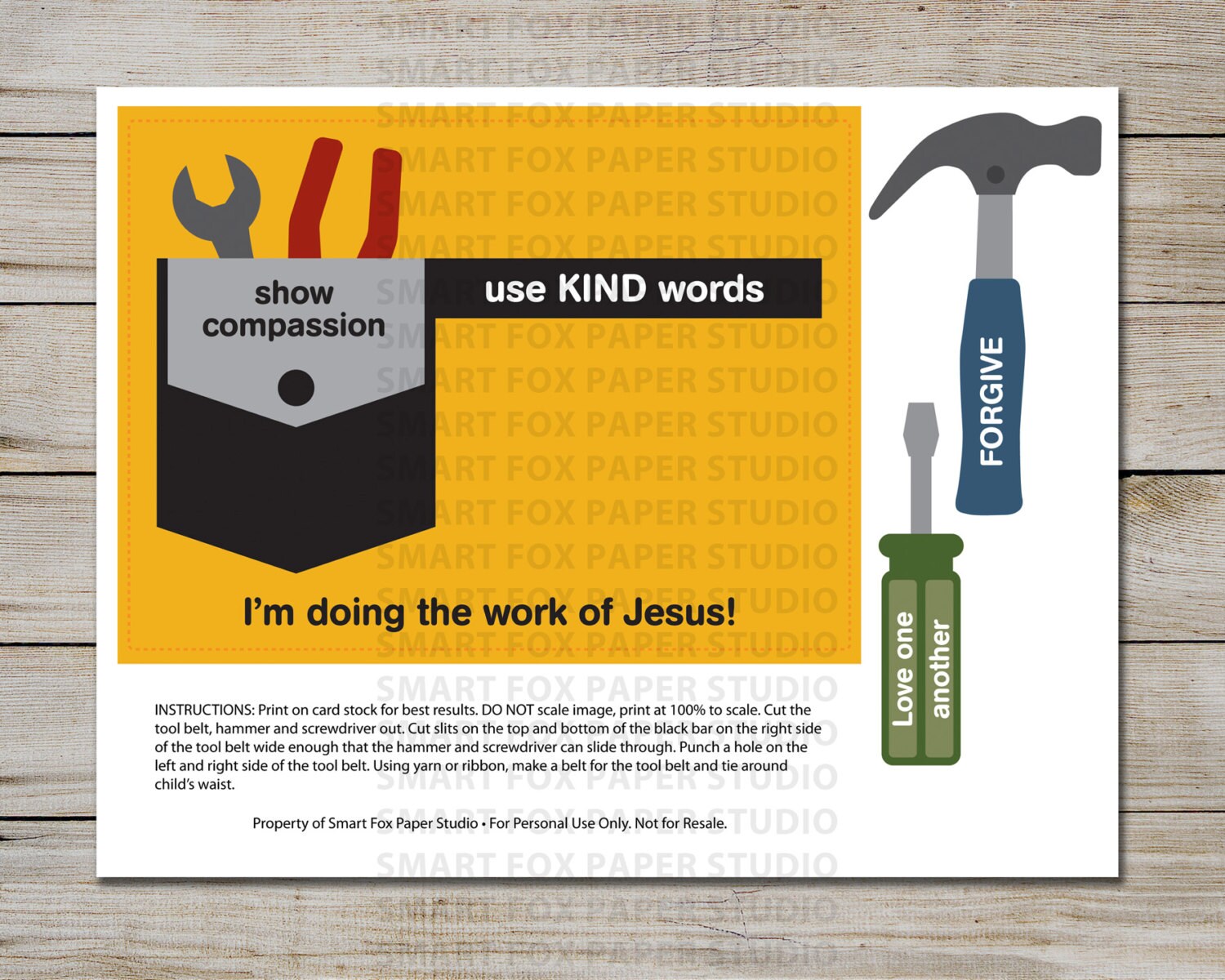 Vacation Bible School Craft Instant Download Sunday School - Etsy