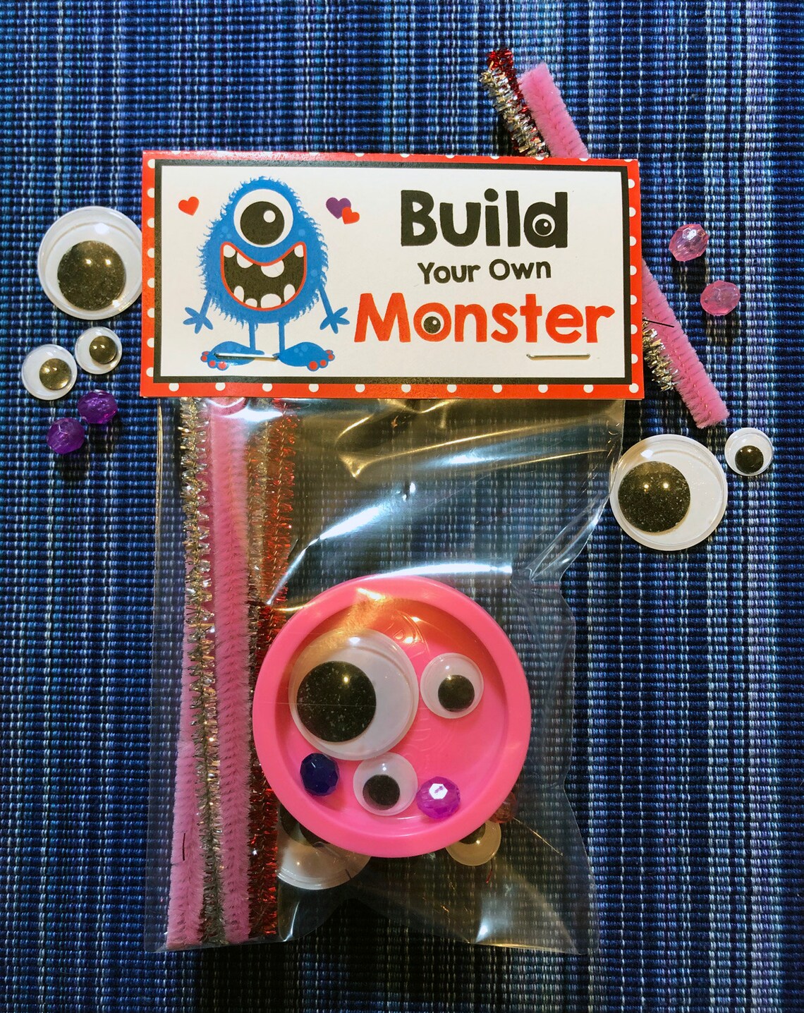 Build Your Own Monster Valentine Bag Topper Valentine Bag - Etsy