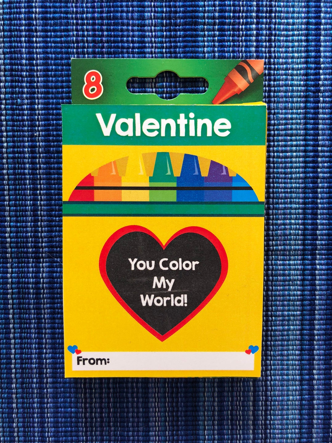 You Color My World Valentines - Instant Download - Valentine's Day ...