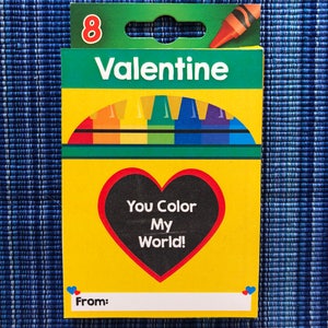 You Color My World Valentines - Instant Download - Valentine's Day ...