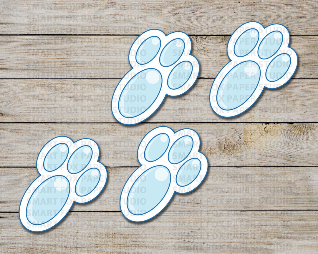 Easter Bunny Foot Prints - Instant Download - Easter Digital Printable ...