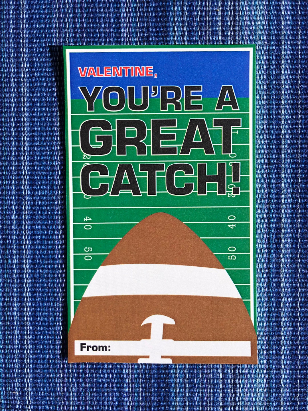Football Valentines - Instant Download - Digital Valentine - Kids ...