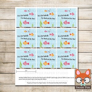 Goldfish Valentine - Instant Download - Valentine's Day Digital ...