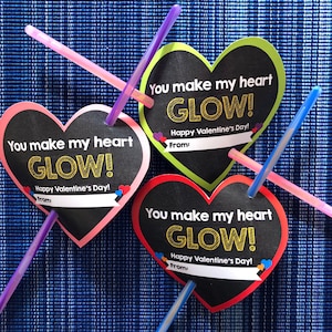 You Make My Heart Glow Valentine Instant Download Valentine's Day ...