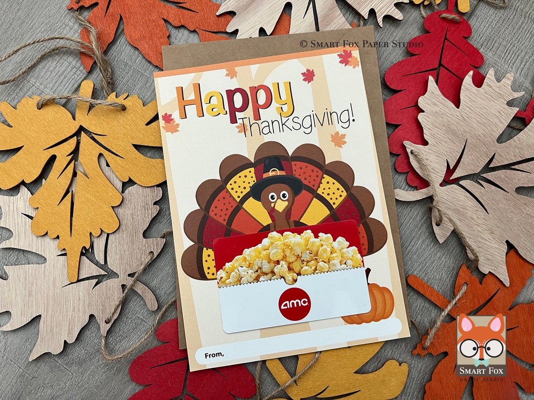 Turkey Gift Card Holder, Instant Download, Thanksgiving Gift Card ...