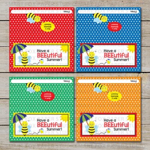 End of School Bag Topper - Digital Download - School Bag Topper - Bee ...