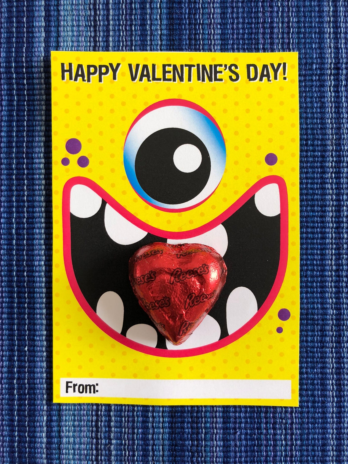 Monster Valentines Instant Download Digital Valentine | Etsy