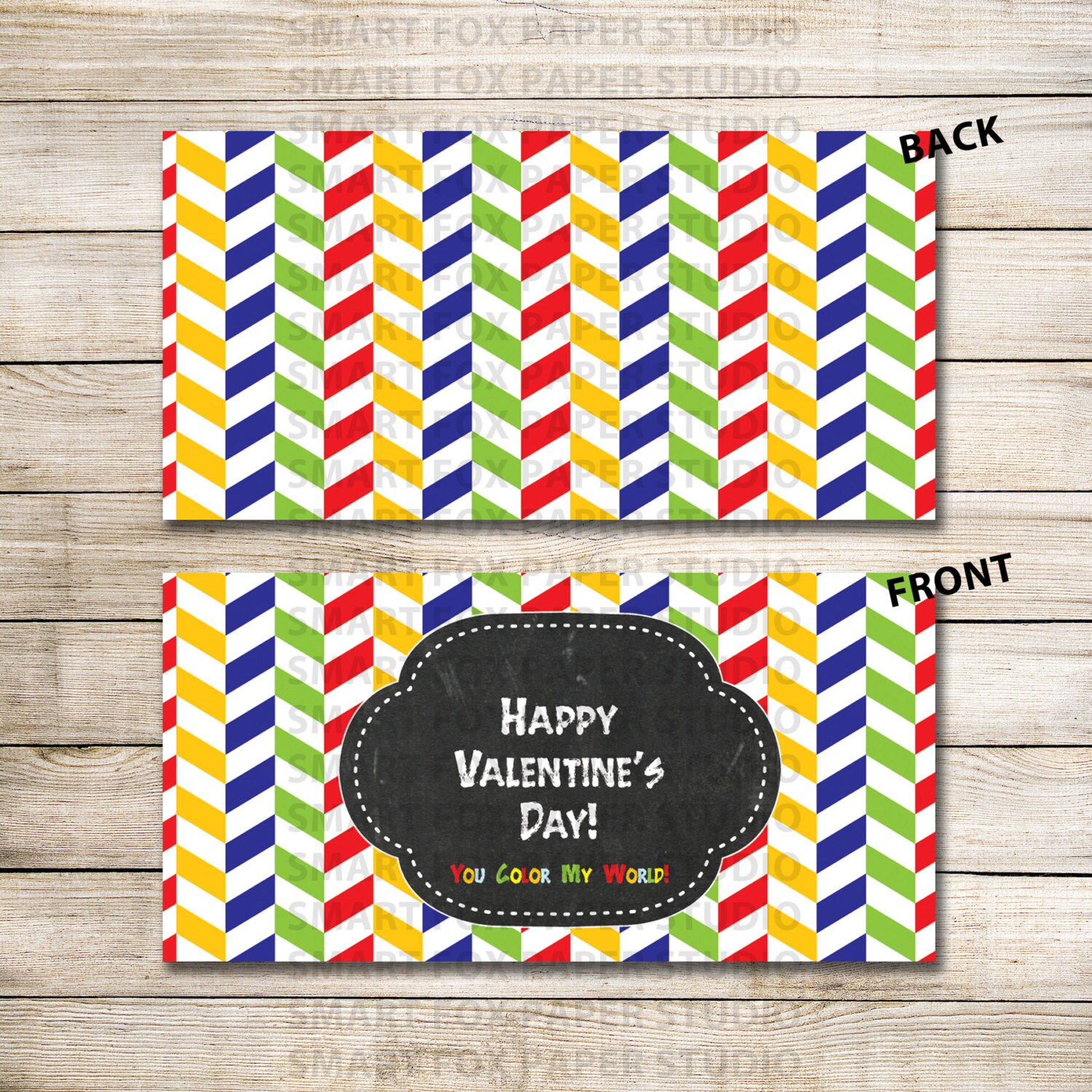 You Color My World Bag Topper - Instant Download - Valentine's Day ...