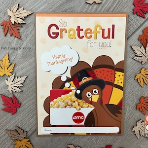 Turkey Gift Card Holder, Instant Download, Thanksgiving Gift Card ...