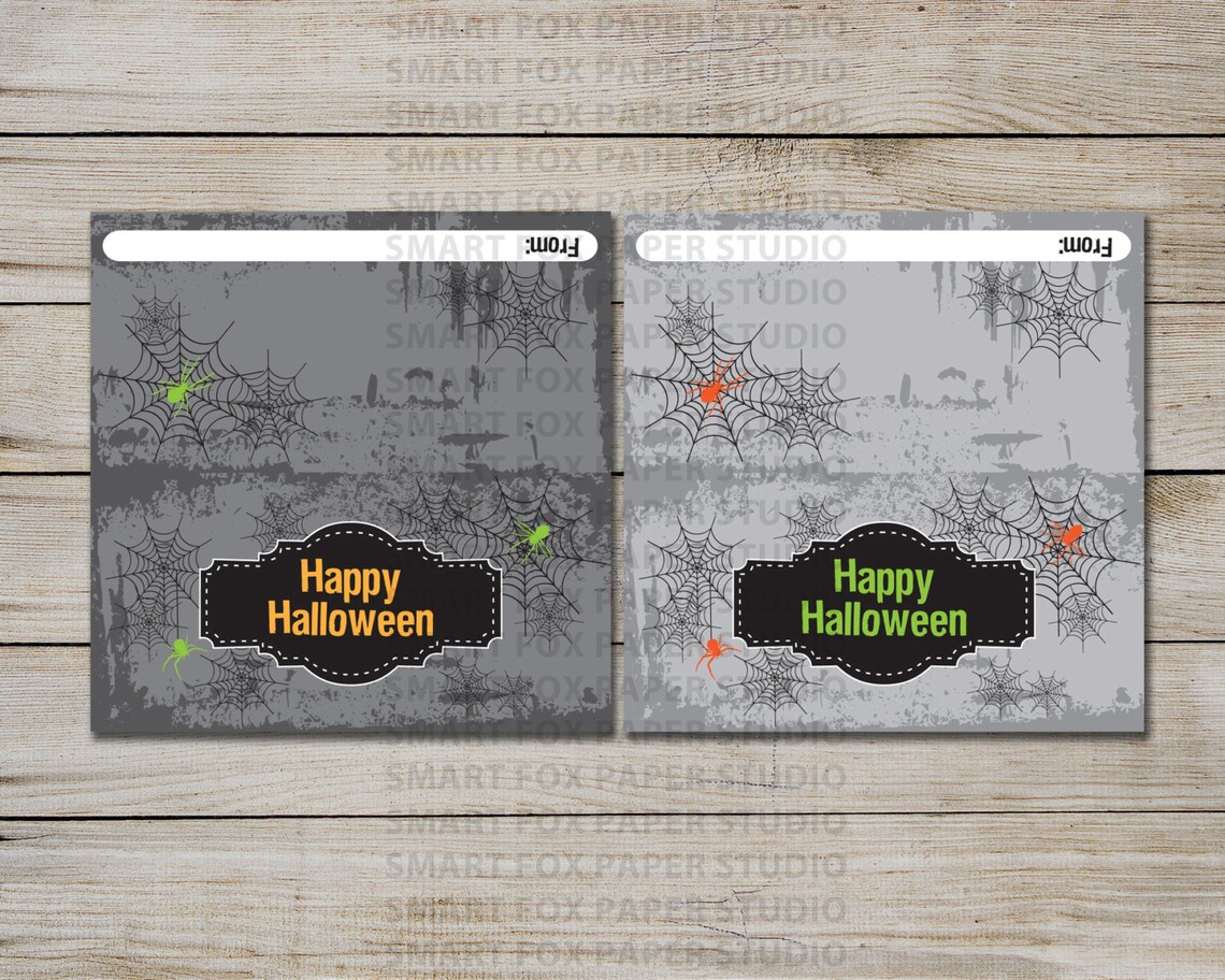 Halloween Bag Topper Digital Download Spider Bag Topper | Etsy