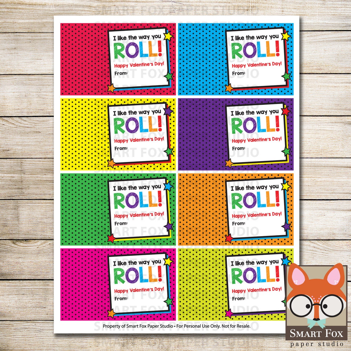 I Like the Way You Roll Valentine - Instant Download - Digital ...