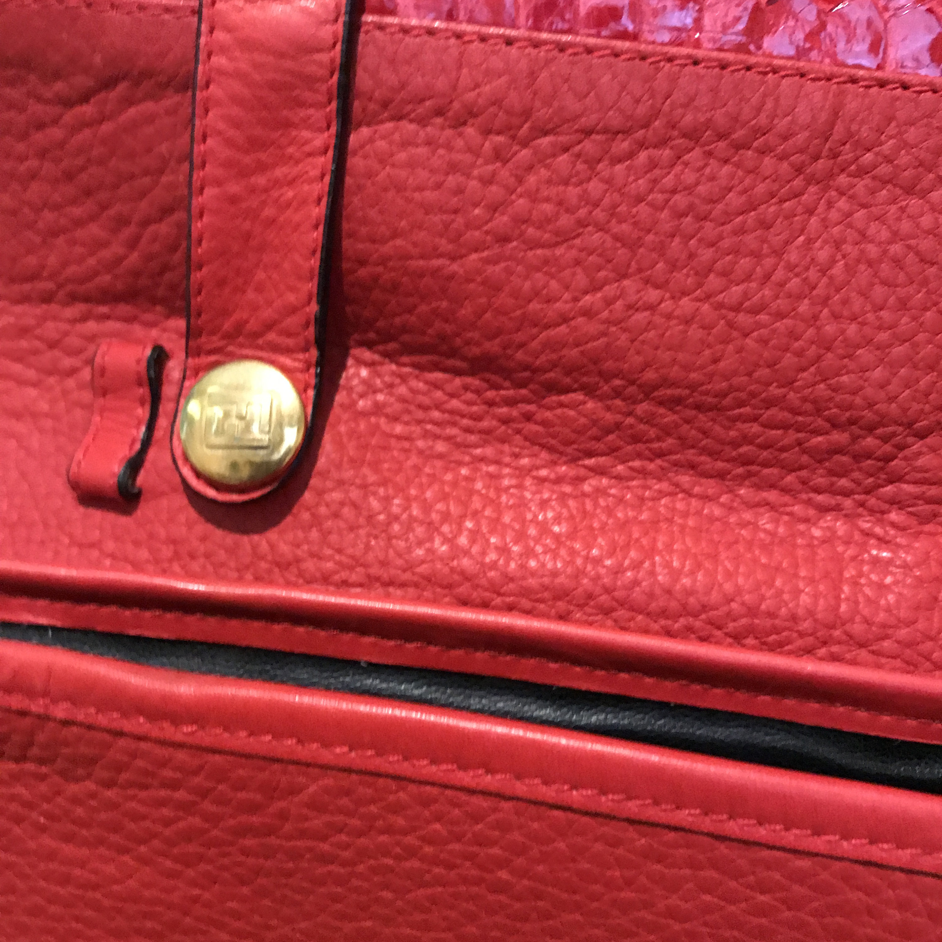 Vintage FENDI Roma Shoulder Bag Purse Red Snake Skin Leather - Etsy