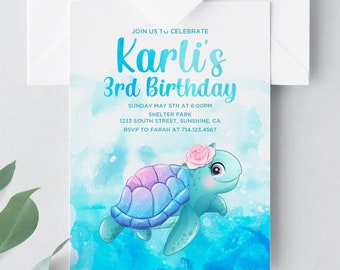 Sea Turtle Birthday - Etsy