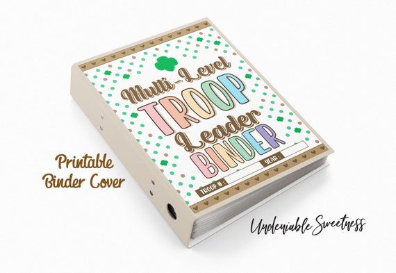 Multi-level Troop Leader Binder Cover Printable Binder Cover - Etsy