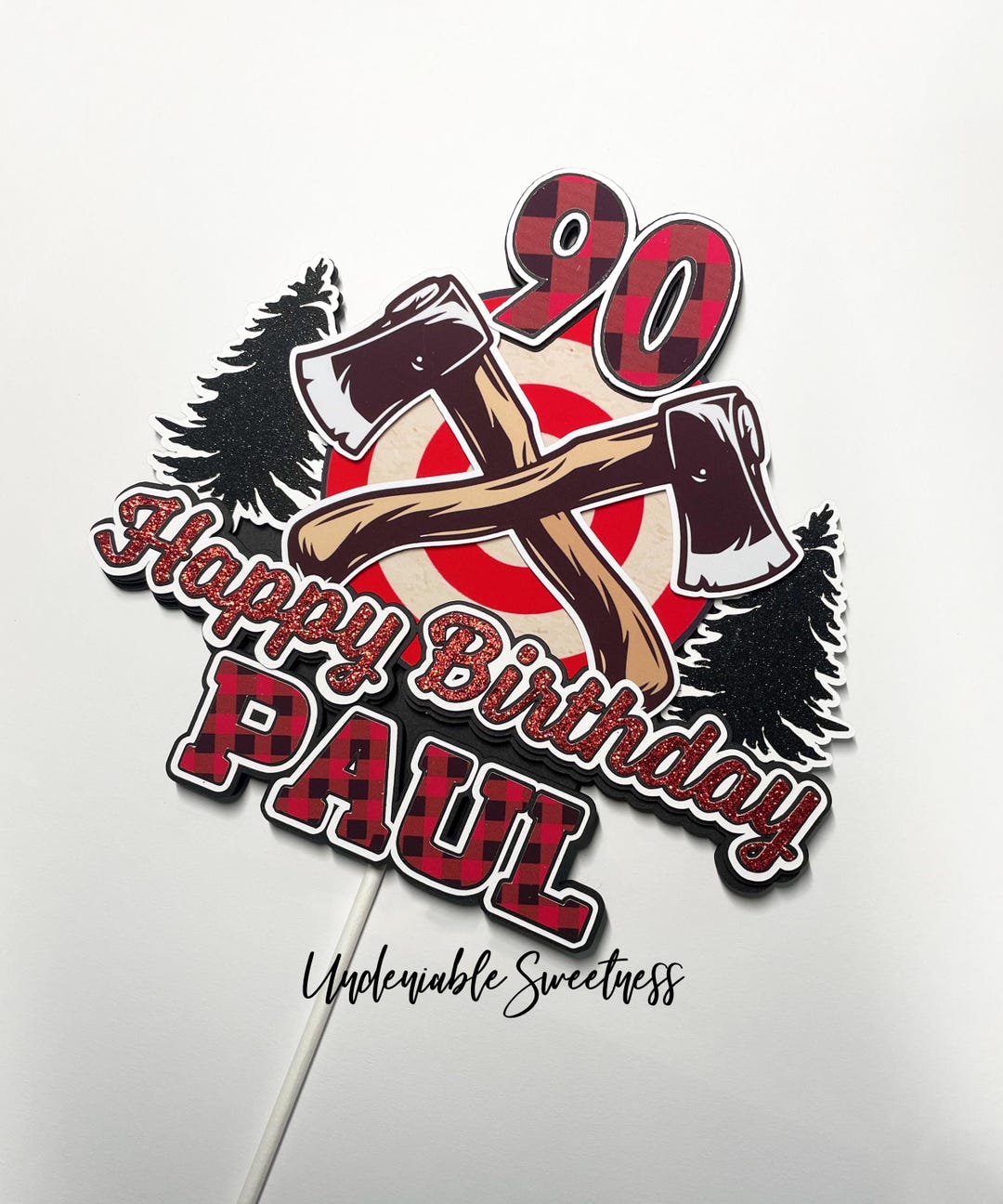 Axe Cake Topper, Axe Throwing Birthday Party - Etsy