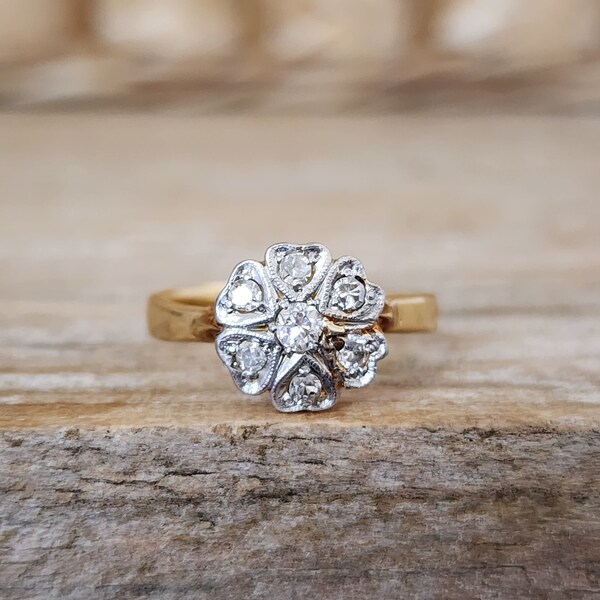 Antique Edwardian Cluster Ring - Etsy