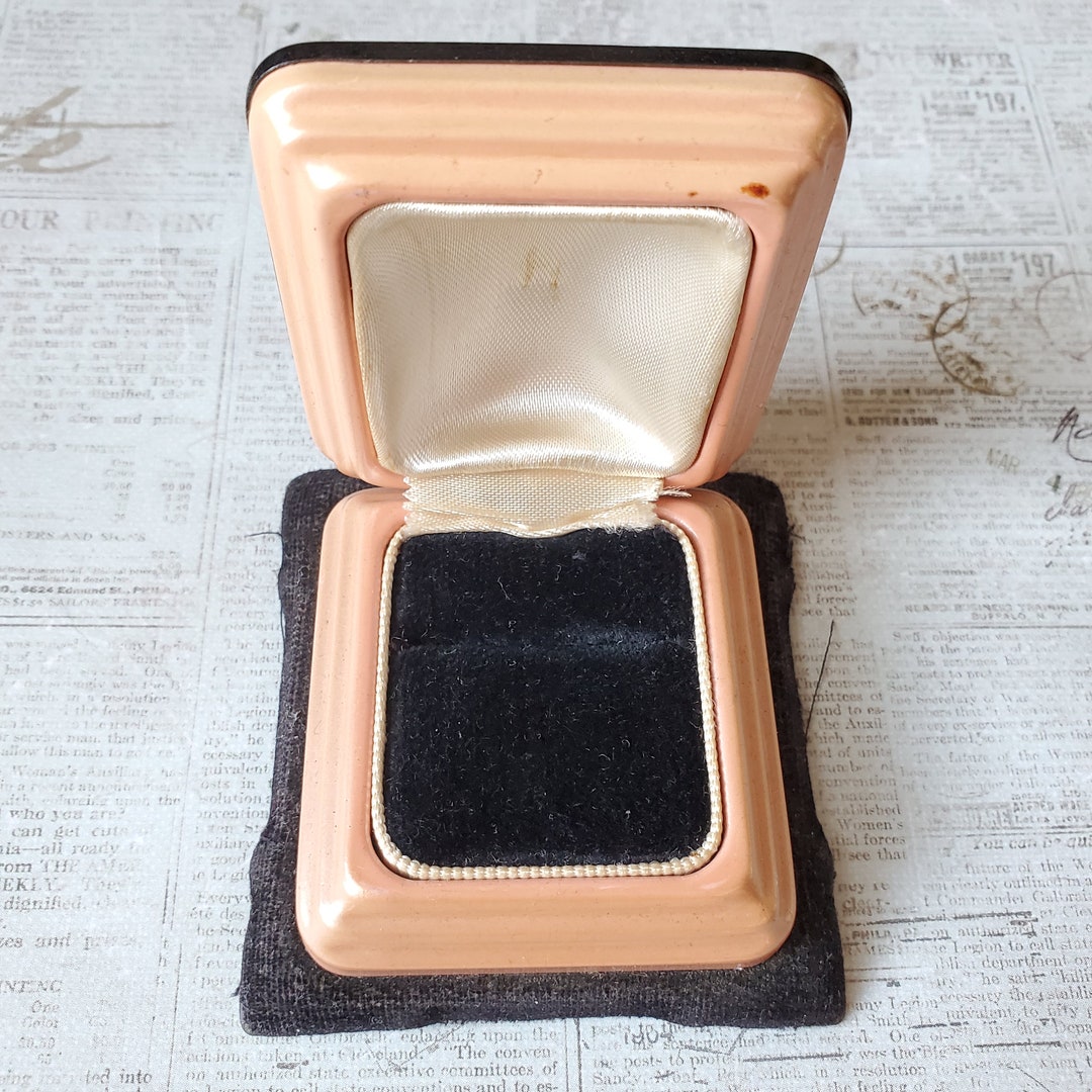 Vintage Antique Art Deco Celluloid Presentation Box for Engagement Ring ...