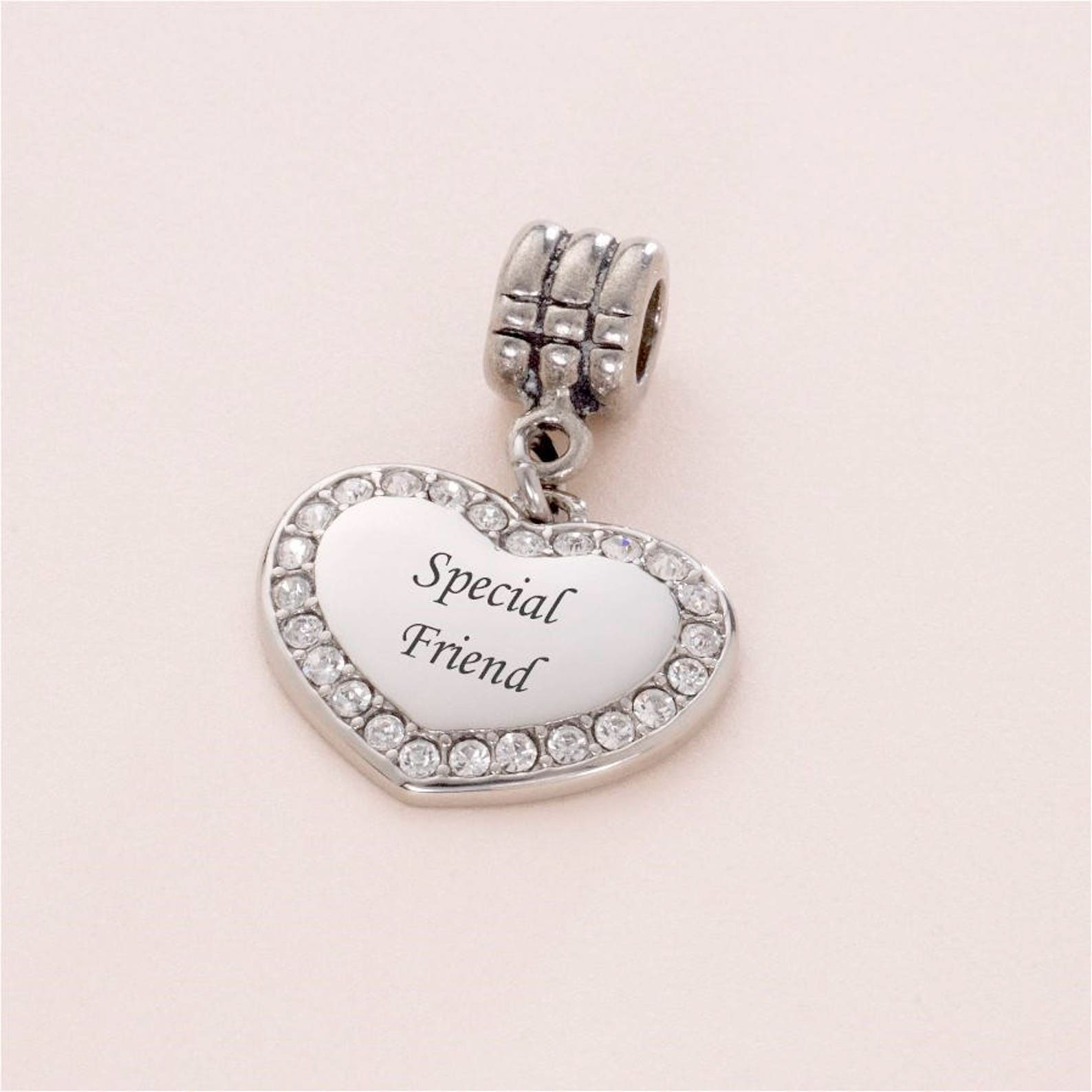 Engraved Charm for a Special Friend. Can Be Personalised. | Etsy