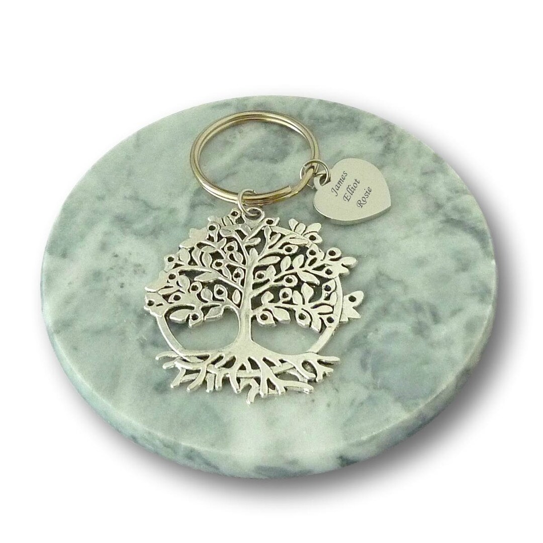 Tree of Life Key Ring With Engraving Personalised Keyring - Etsy