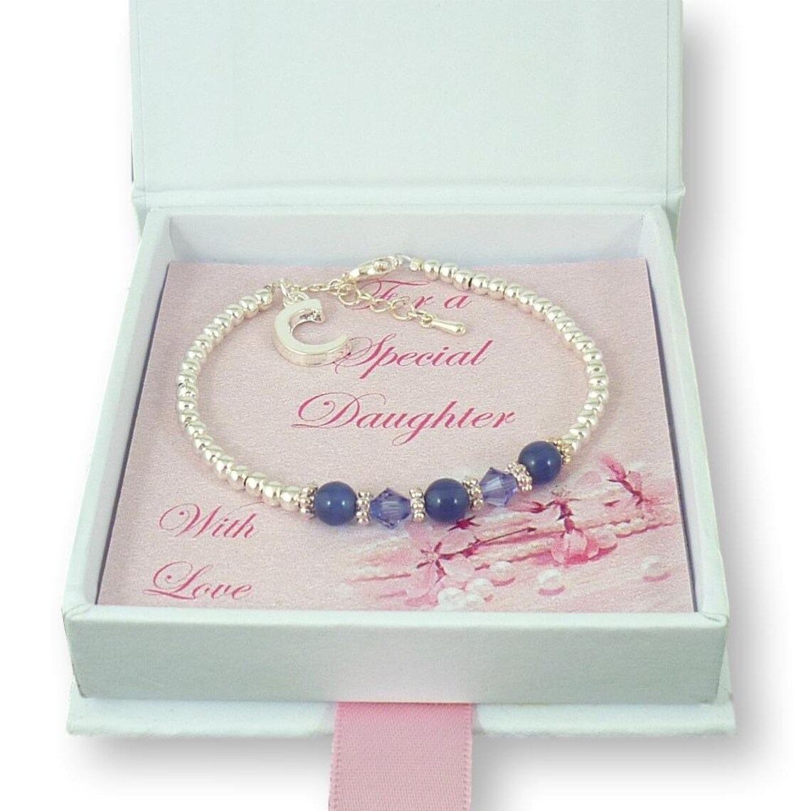 Pretty Bracelet for a Girl Coloured Crystals and Cats Eye - Etsy UK