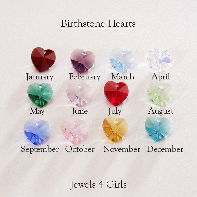 Birthstone Necklace in Happy Birthday Gift Box. Sterling | Etsy