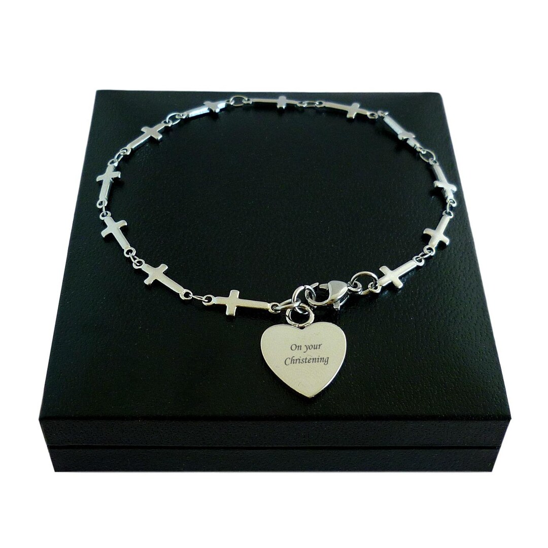 Bracelet chaîne personnalisé avec plusieurs croix et une - Etsy France