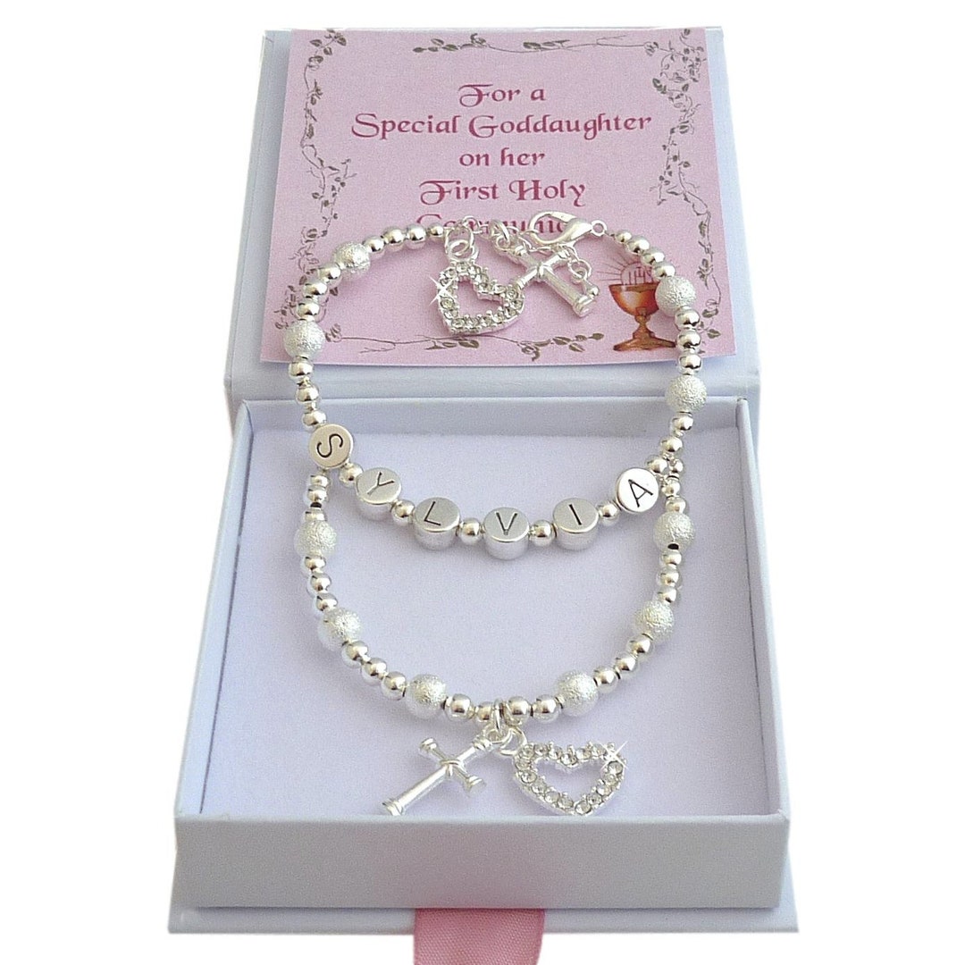 Beautiful Gift for First Holy Communion Day, Girls Personalised ...