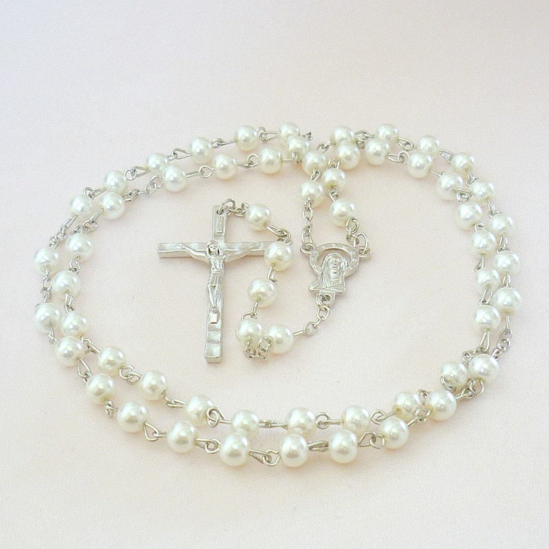 High Quality Rosary Beads for Children. Smaller Pearls in - Etsy UK