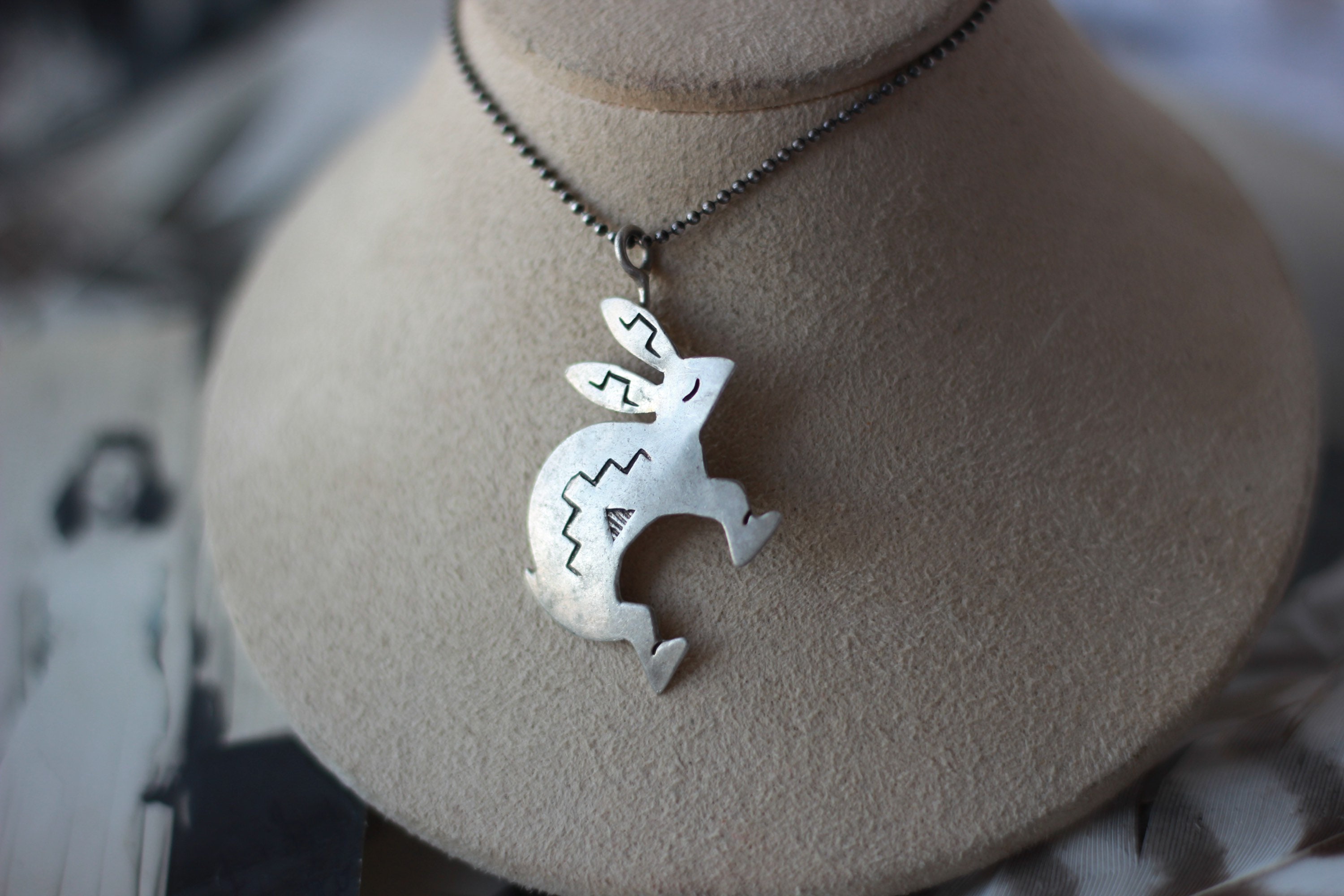 Vintage Rabbit Native American Navajo Hand Stamped Southwestern ...