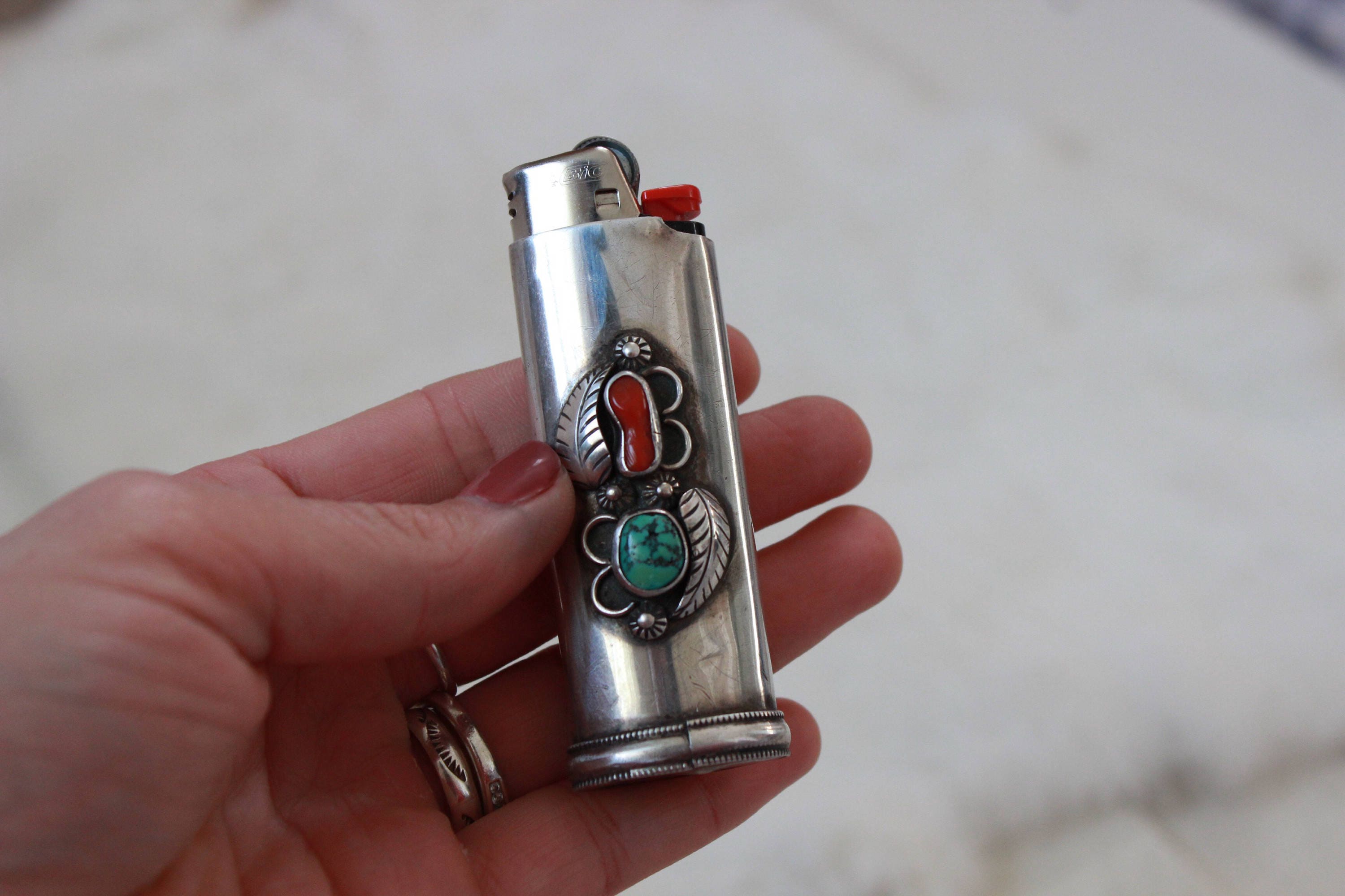 Old Pawn Native American Cerrilos Turquoise & Mediterranean Red Coral ...