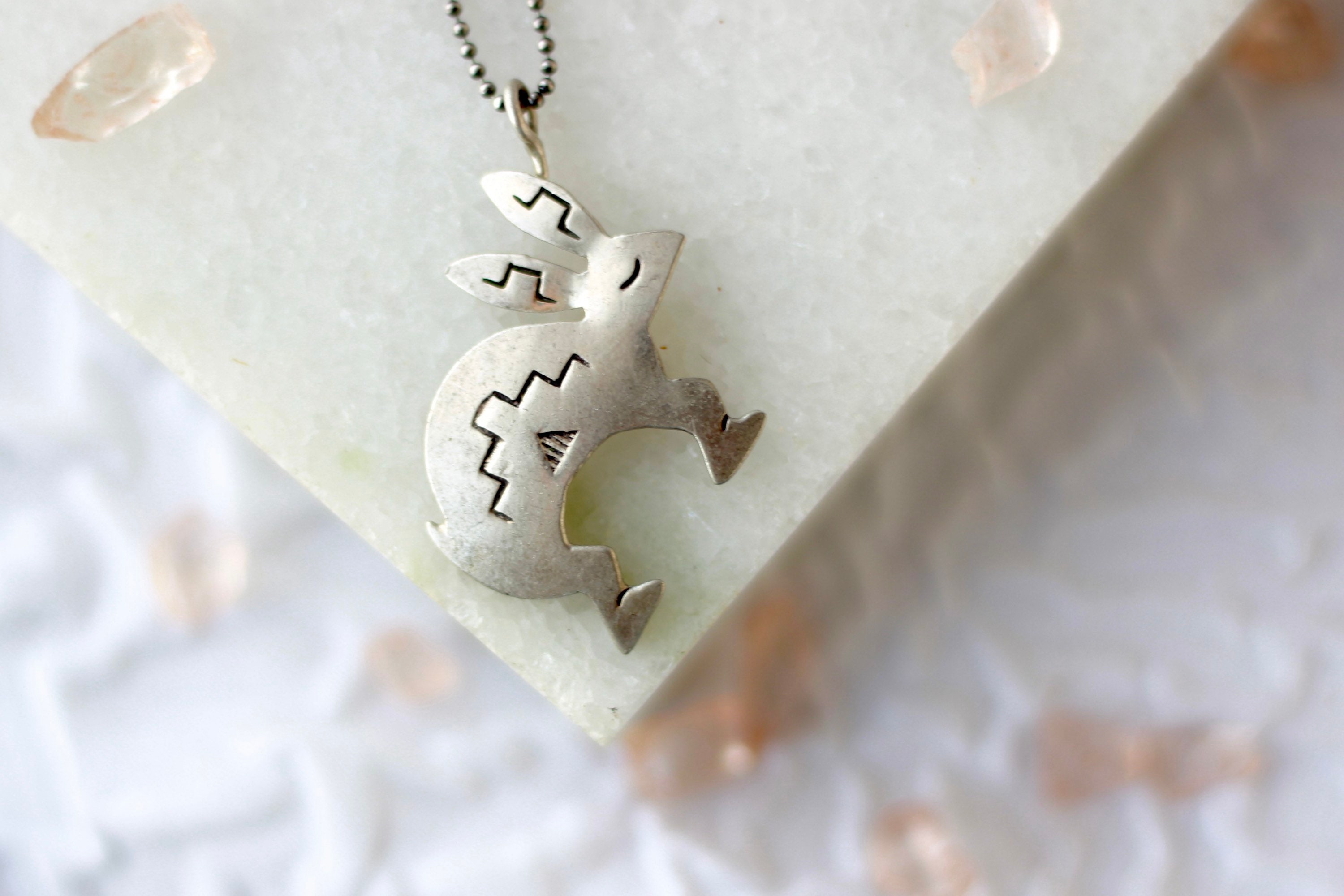 Vintage Rabbit Native American Navajo Hand Stamped Southwestern ...