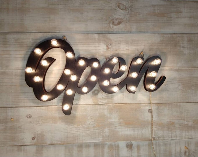 Light up Open Sign, Open Sign, Light up Name Sign, Name Sign ...