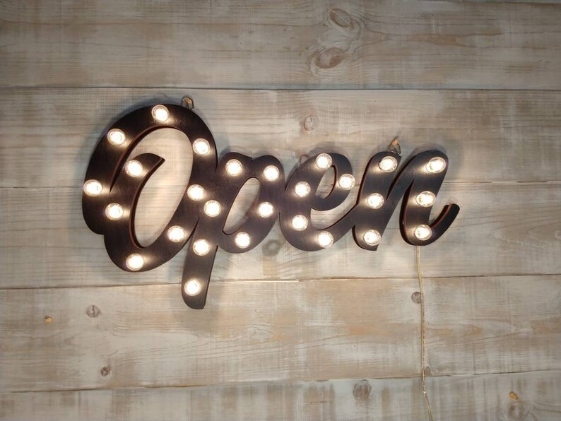 Light up Open Sign, Open Sign, Light up Name Sign, Name Sign ...