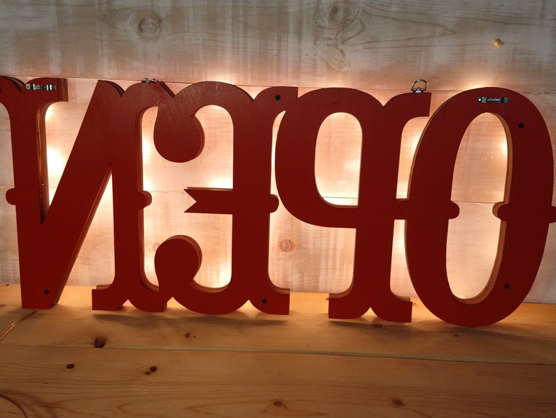 Light up Open Sign, Open Sign, Light up Name Sign, Name Sign ...