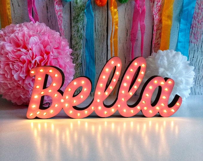 8 Light up Letter, Light up Name, Light up Name Sign, Name Sign ...
