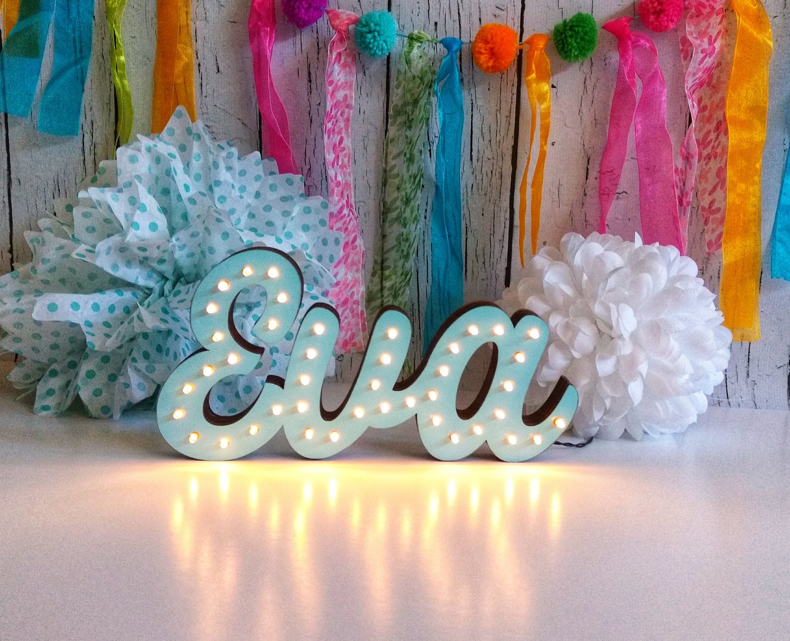 6" Light up Letter, Light up Name, Light up Name Sign, Marquee Sign ...