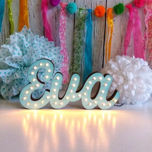 6" Light up Letter, Light up Name, Light up Name Sign, Name Sign ...