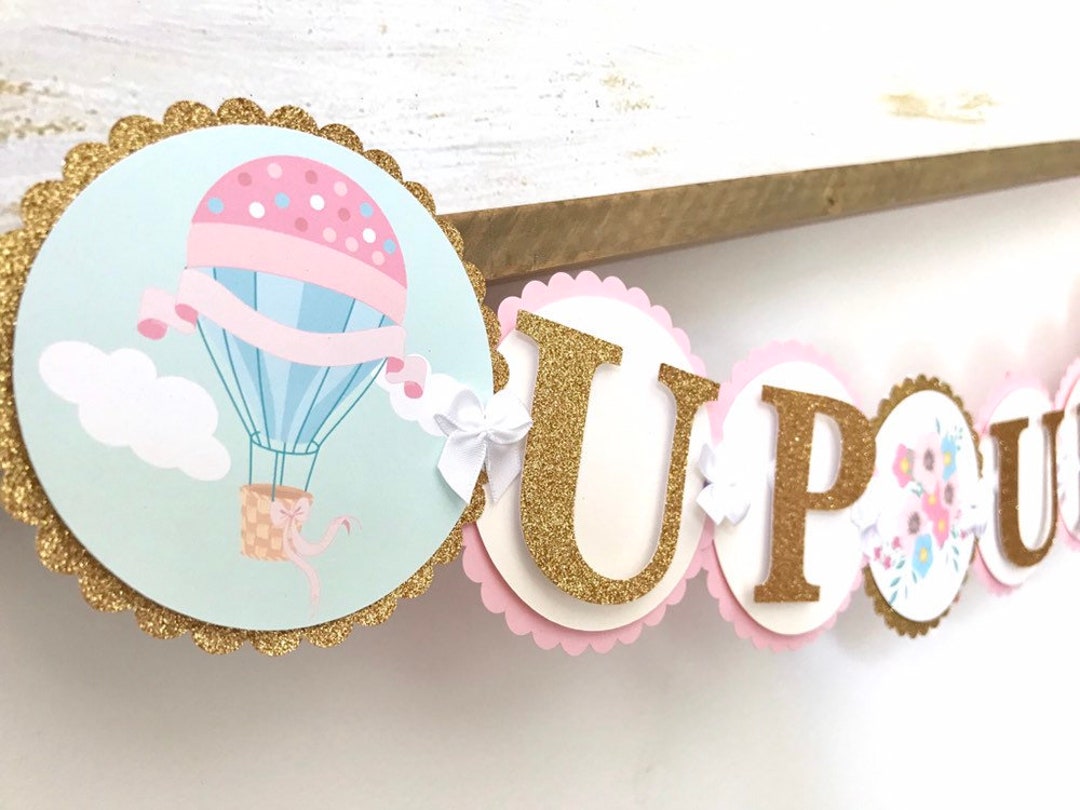 Hot Air Balloon Decorations - up up and Away - Baby Shower Hot Air ...