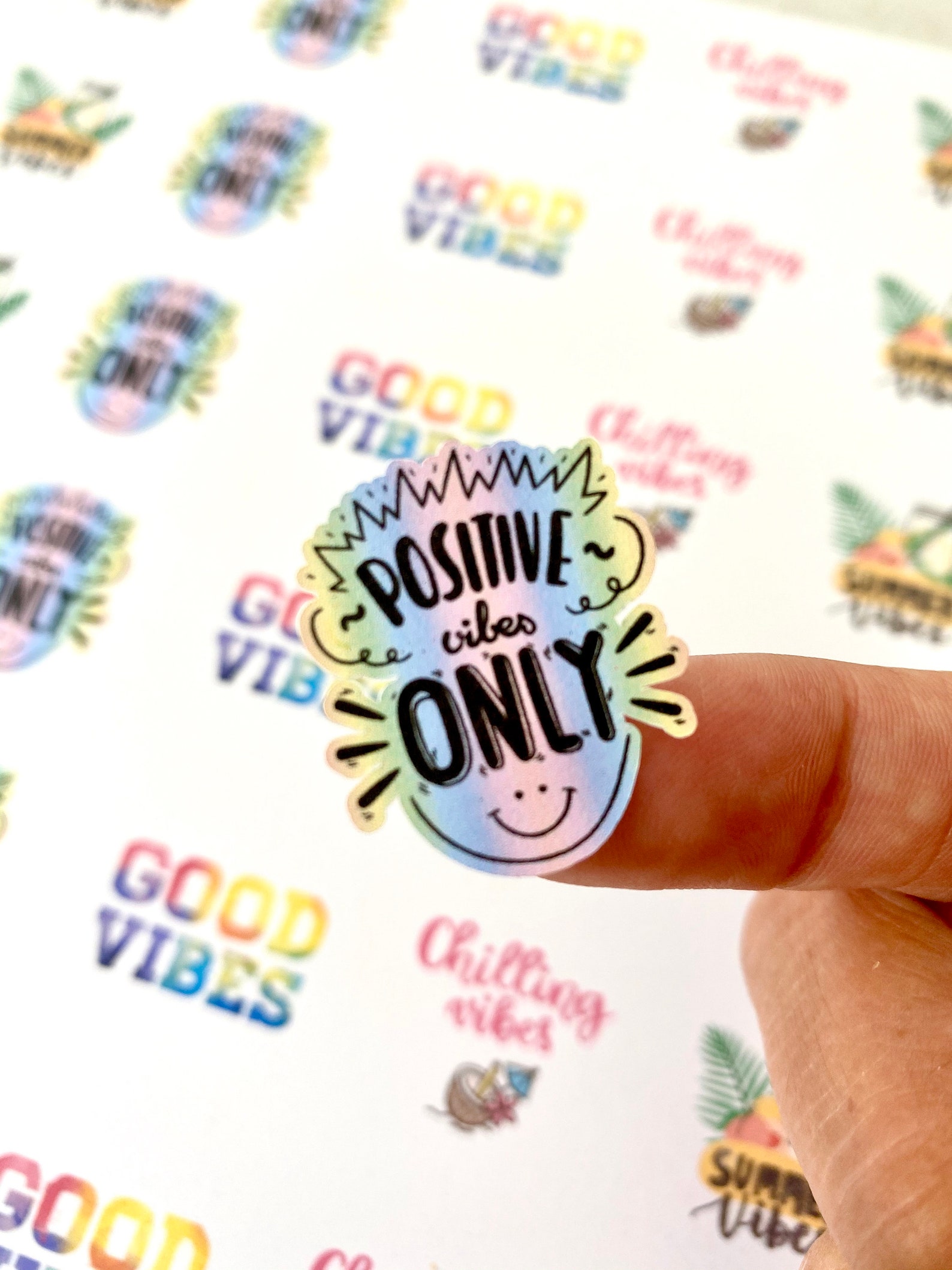 Good Vibes Stickers Planner Stickers Journal Stickers - Etsy