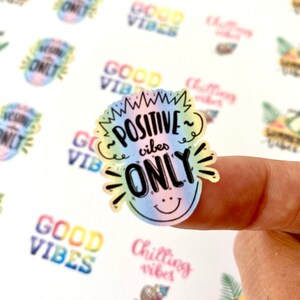 Good Vibes Stickers Planner Stickers Journal Stickers Summer Vibes ...