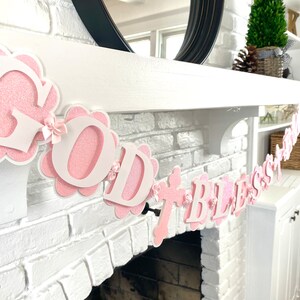God Bless Banner, BAPTISM Sign, First Holy Communion Signs, Baptism ...