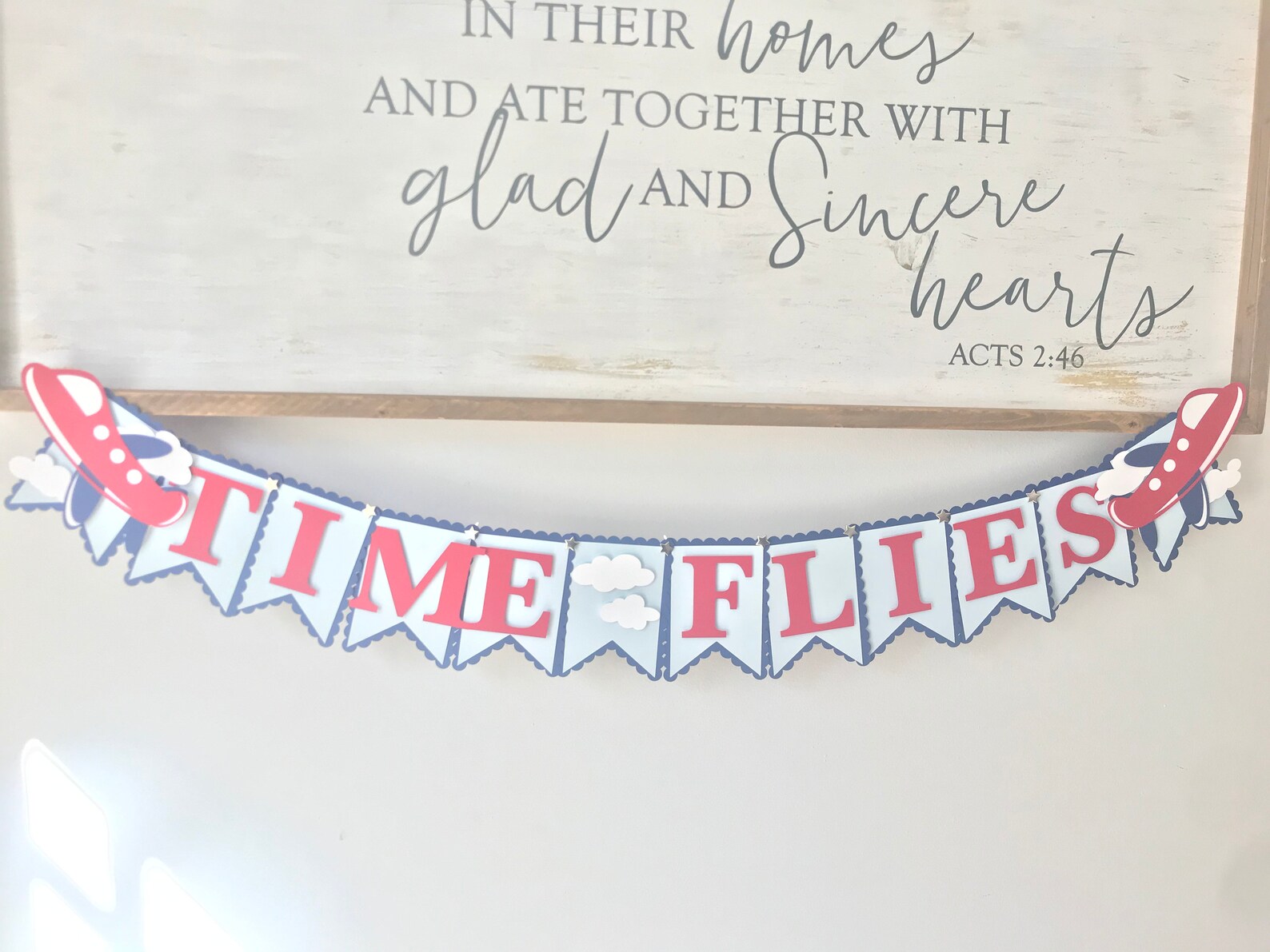 Time Flies Banner Time Flies 1st Birthday Decorations Time - Etsy
