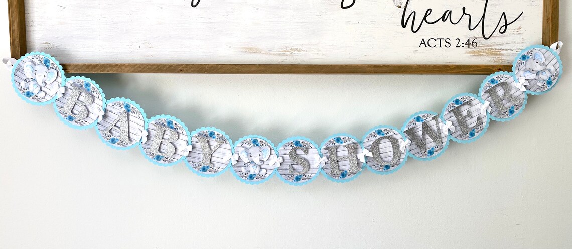Baby Shower Banner It's A Boy Banner Baby Blue - Etsy