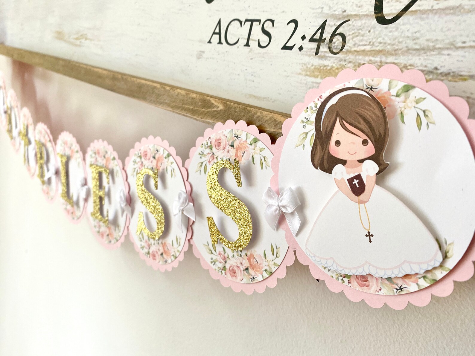 Communion Decorations Little Girl's Communion Banner - Etsy