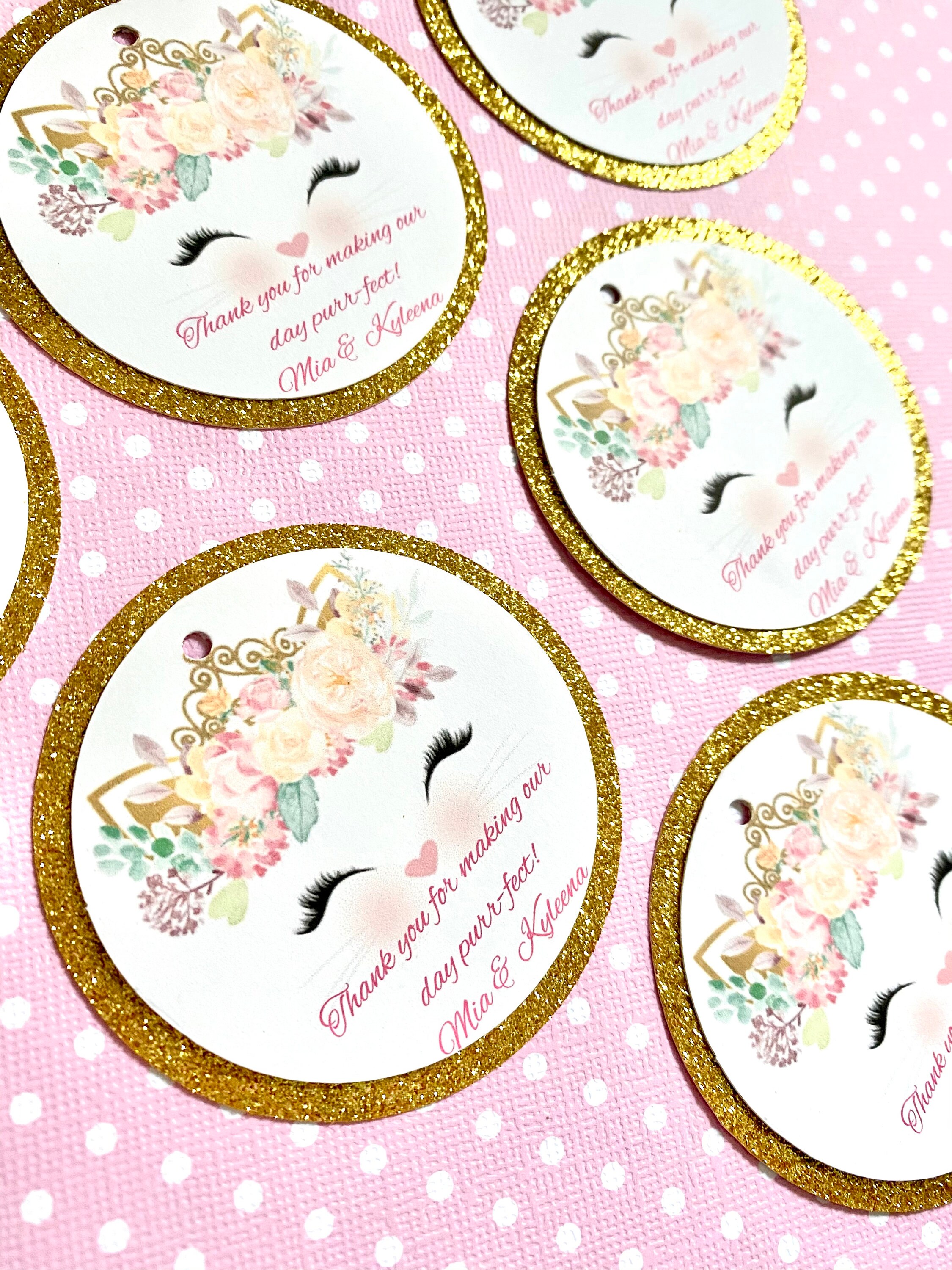 Kitty Cat Thank You Tags Are You Kitten Me Thank You Tags | Etsy