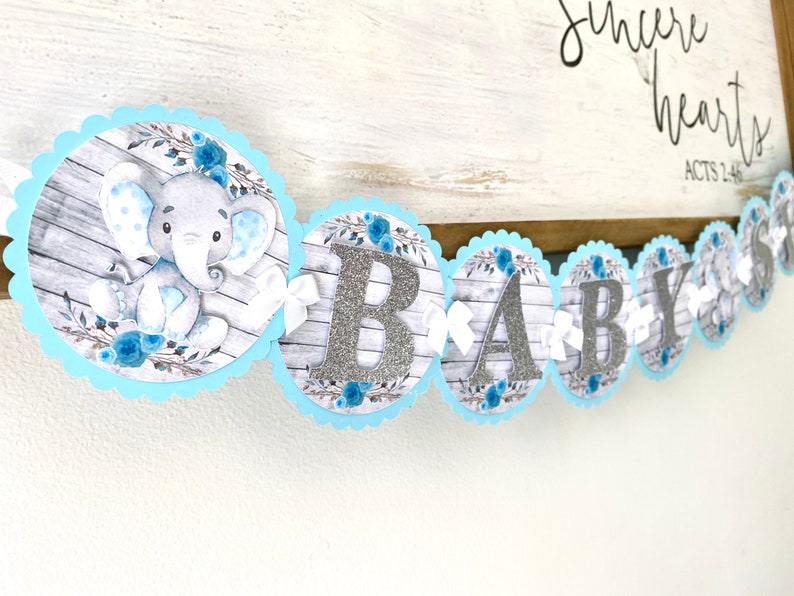 Baby Shower Banner It's A Boy Banner Baby Blue - Etsy